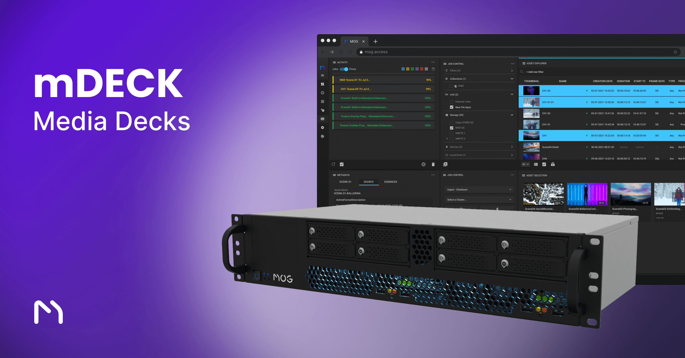 mDECK | Professional Media Decks